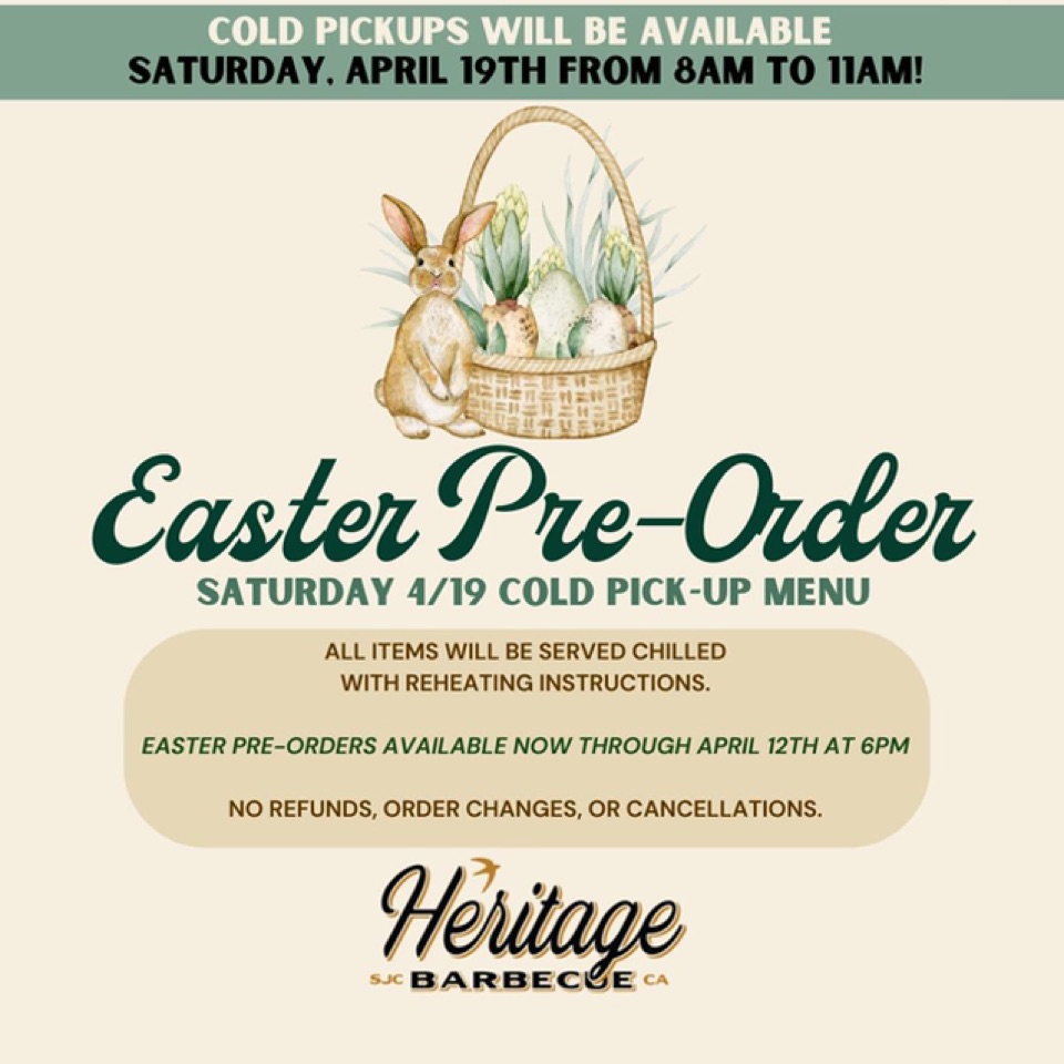 Easter Saturday Pickup 4/19/25 Pre-Order