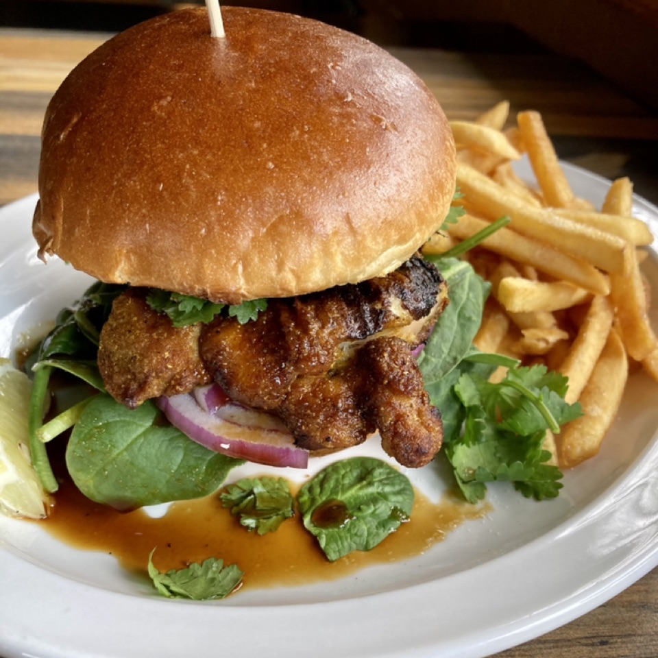 Grilled Curry Chicken Sandwich
